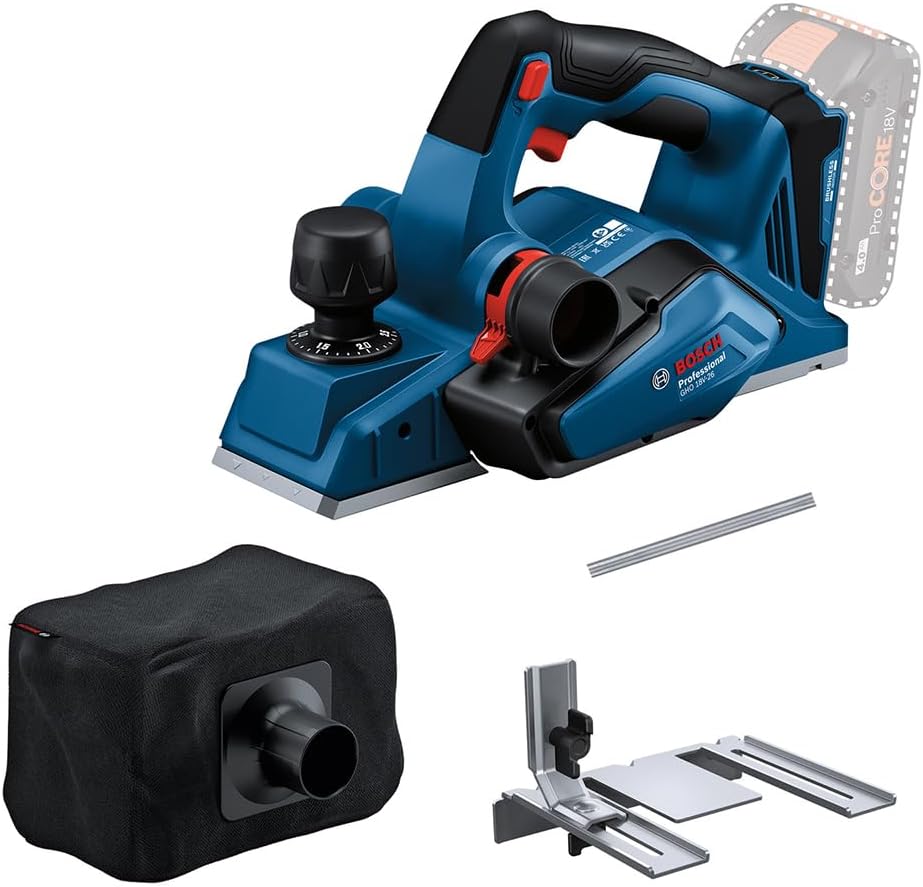 Bosch Professional 18V System Cordless Planer GHO 18V-26 (incl. Dust ...