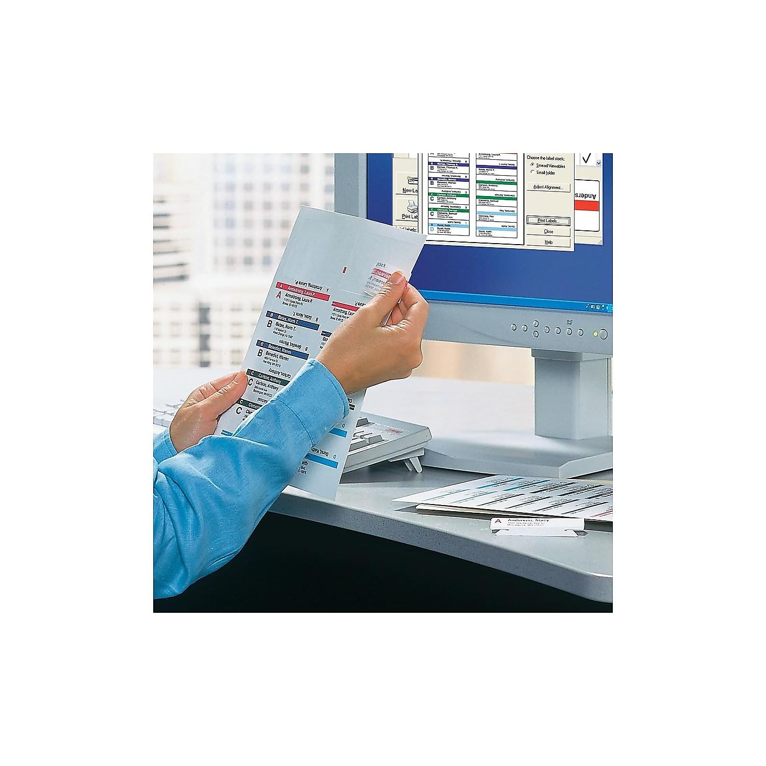 File Labels For Hanging Folders Viewables® Premium 3D Hanging Folder ...