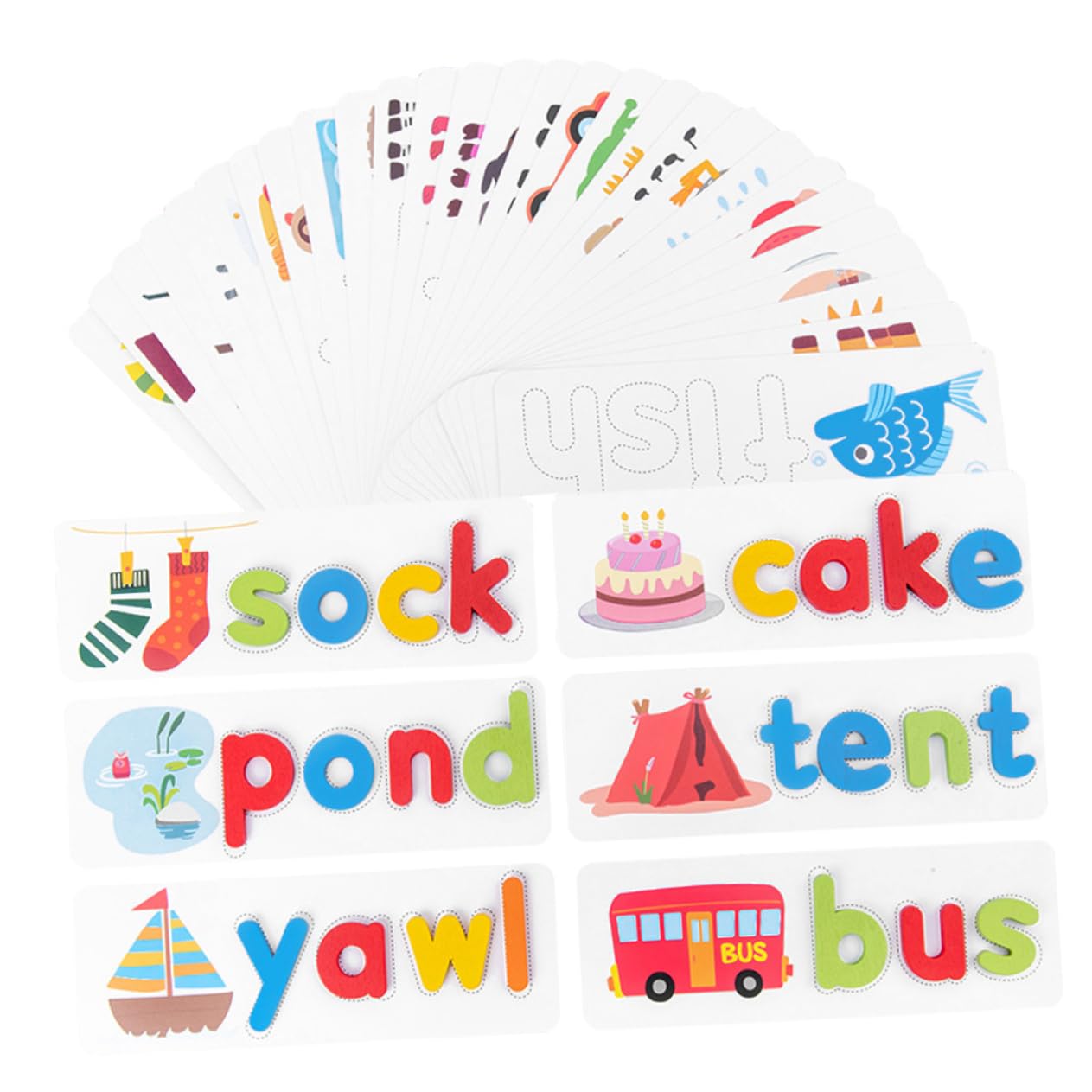 Amazon.co.jp: NUOBESTY 1 セット 単語スペルのおもちゃ 手紙 子供向けスペルゲーム Abcフラッシュカード 子供の 英単語スペルブロック 幼児のパズル 文字カード 文字 ...