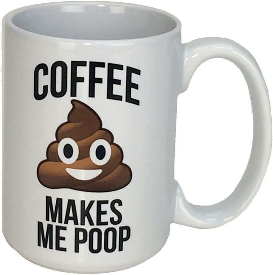 Amazon.com: Funny Mug -When this cup is empty, it will be time to poop ...