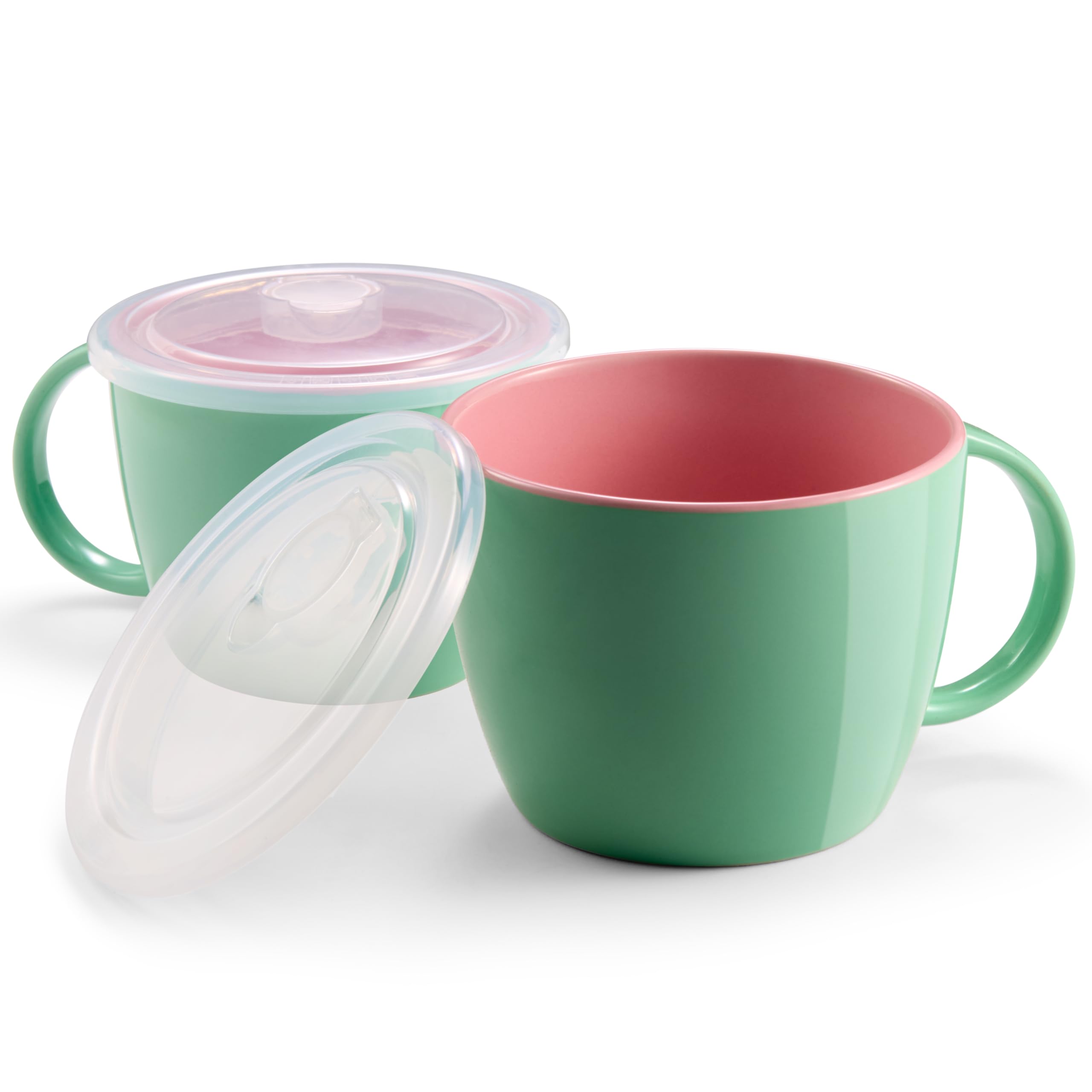 Amazon.com | KooK Soup Mugs, Soup Cups with Lid, Microwavable Soup Bowl ...
