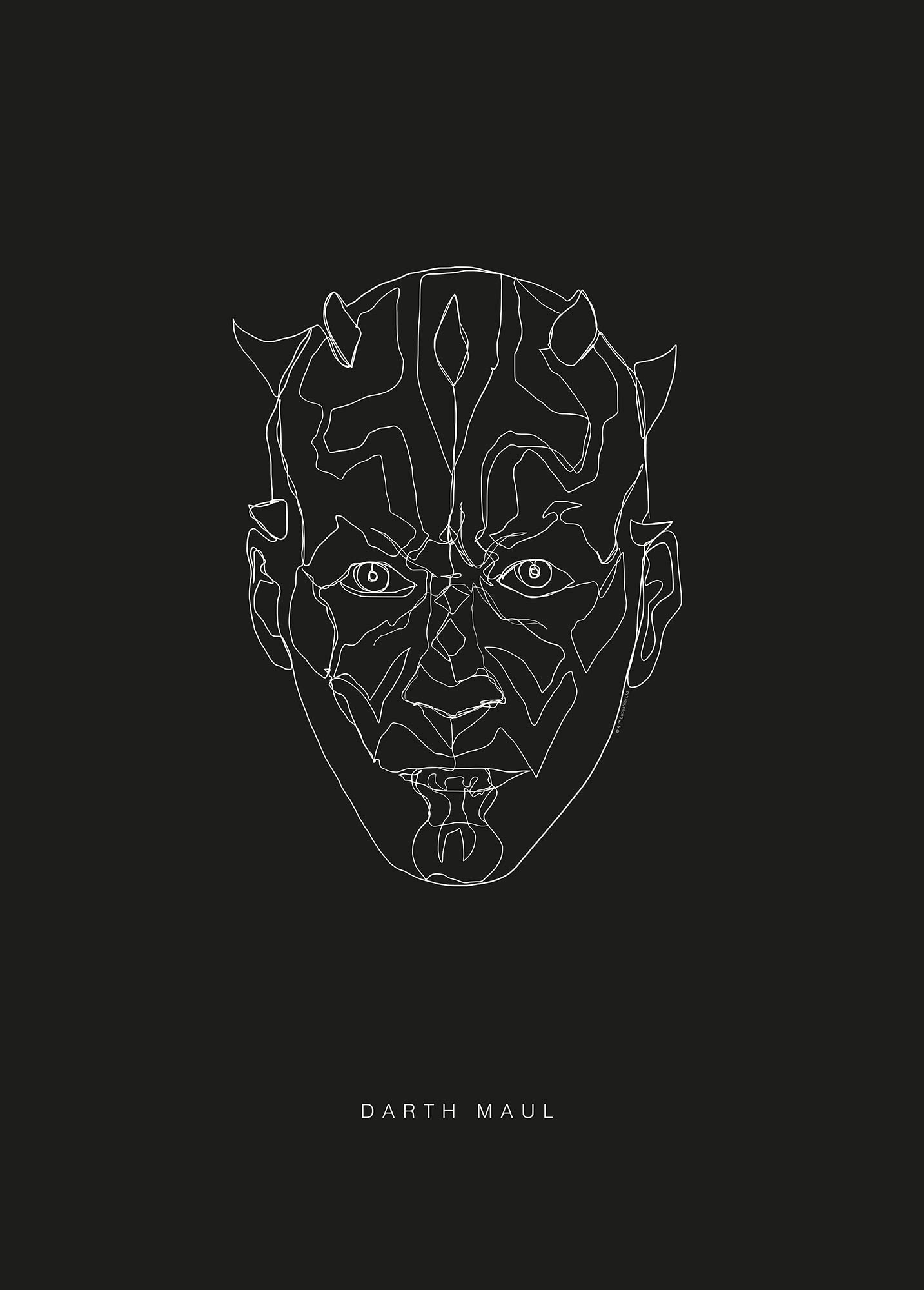 Darth Maul Line Art