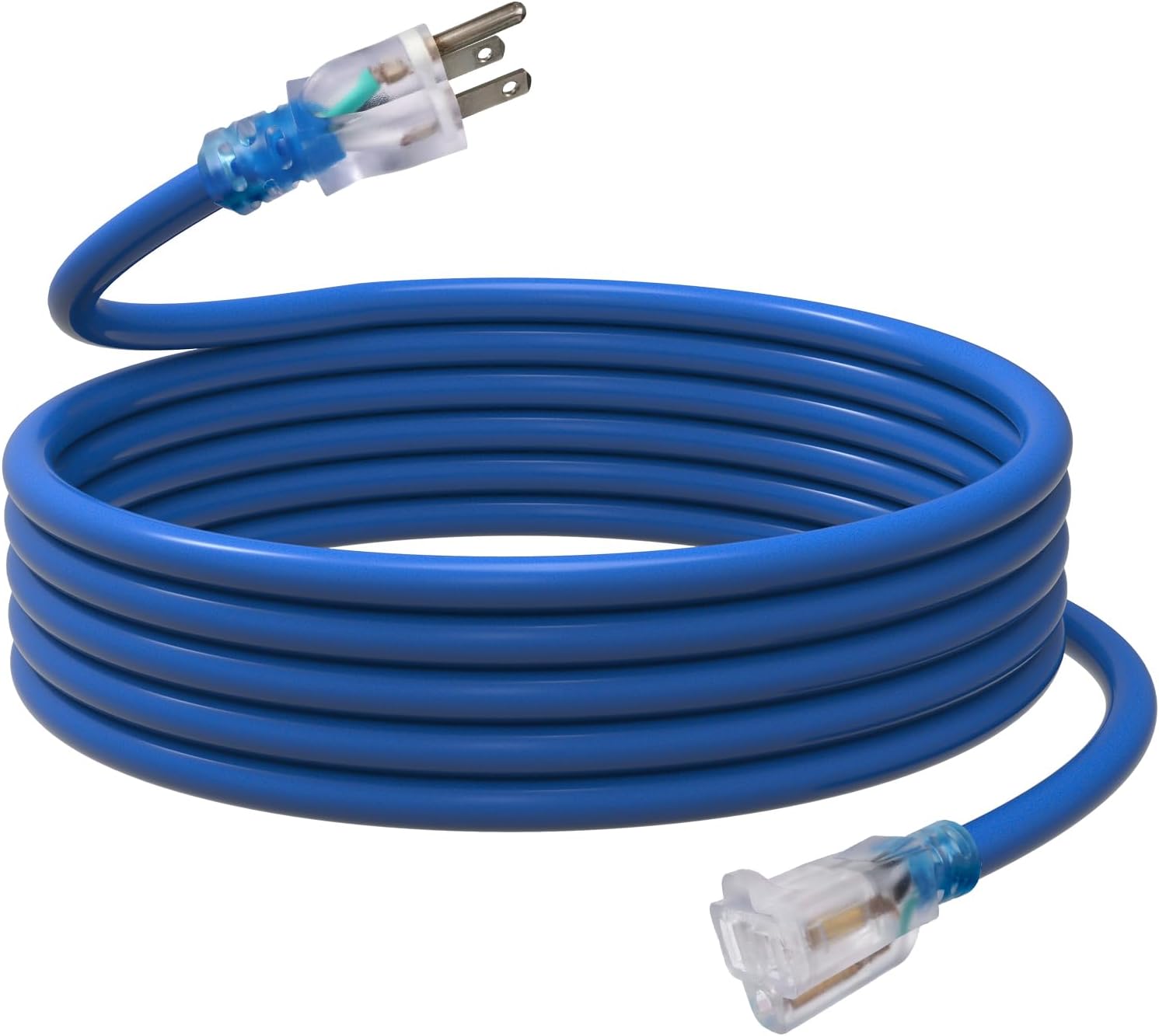 Amazon.com: EP 15 Ft Outdoor Extension Cord, 12/3 SJTW Heavy Duty ...