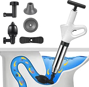 Compressed Air Pipe Cleaner, Drain Cleaner Pump with Air Compression ...