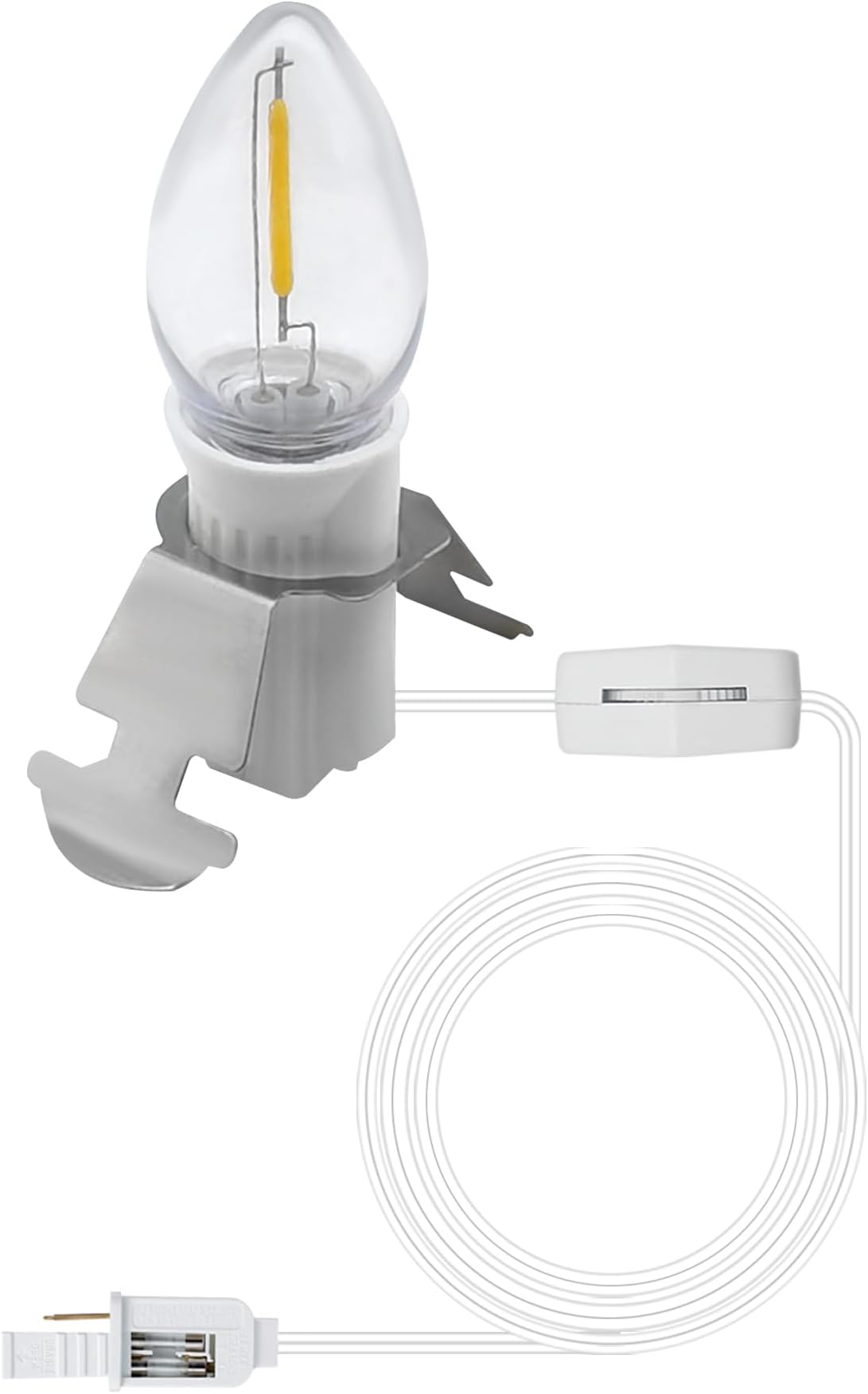 Set of 4 Accessory Light Cord with Single LED Bulb, 6FT Blow Mold ...