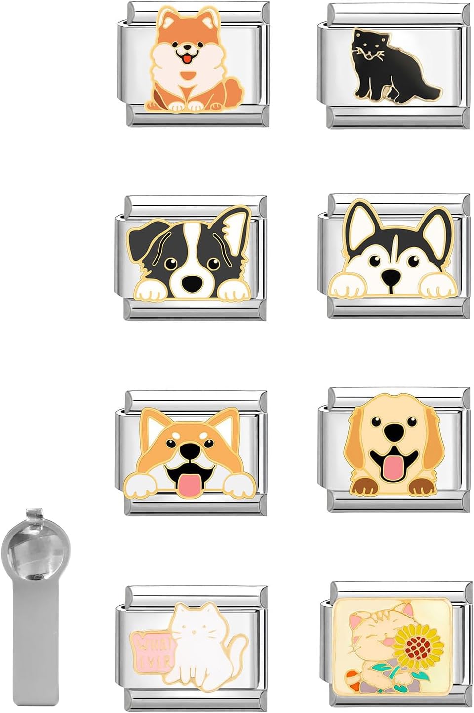Amazon.com: ITingstere Italian Charms Dogs Only Charm 9mm Italian ...