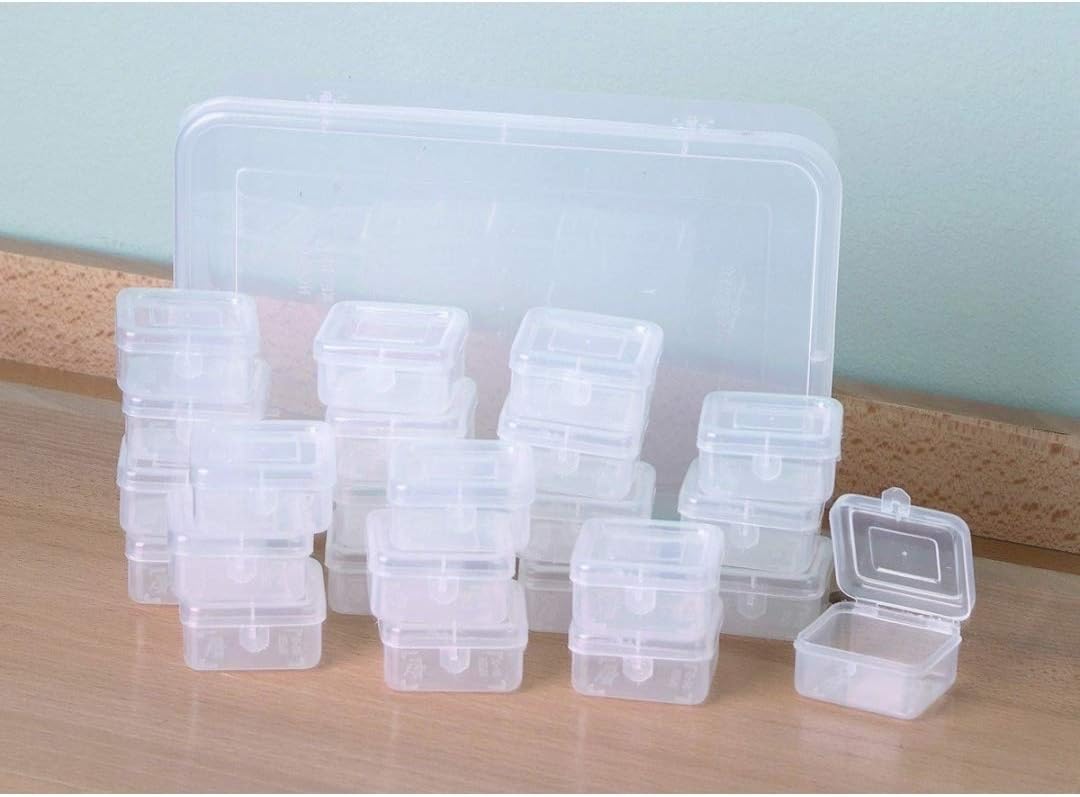 Amazon.com - 24 Container Storage Box with Easy Snap-lock Lids - Lidded ...