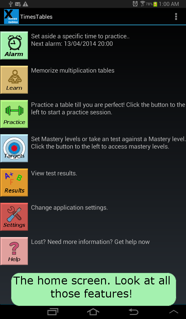 Times Tables Workbook - App on Amazon Appstore