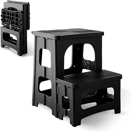 Amazon.com: Tricam TRP-2 2STEPS 325LB Step Stool, Black : Office Products
