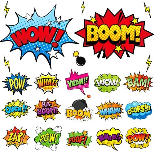 Amazon.com: Juvale 60 Pack Superhero-Themed Bulletin Board Cutouts ...