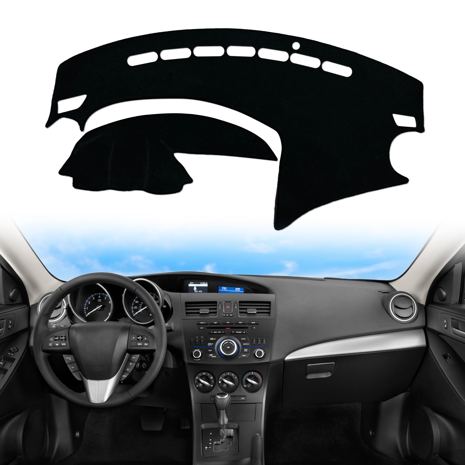 Amazon.com: Biifoxee Dash Cover Custom fit for Mazda 3 2010 2011 2012 ...