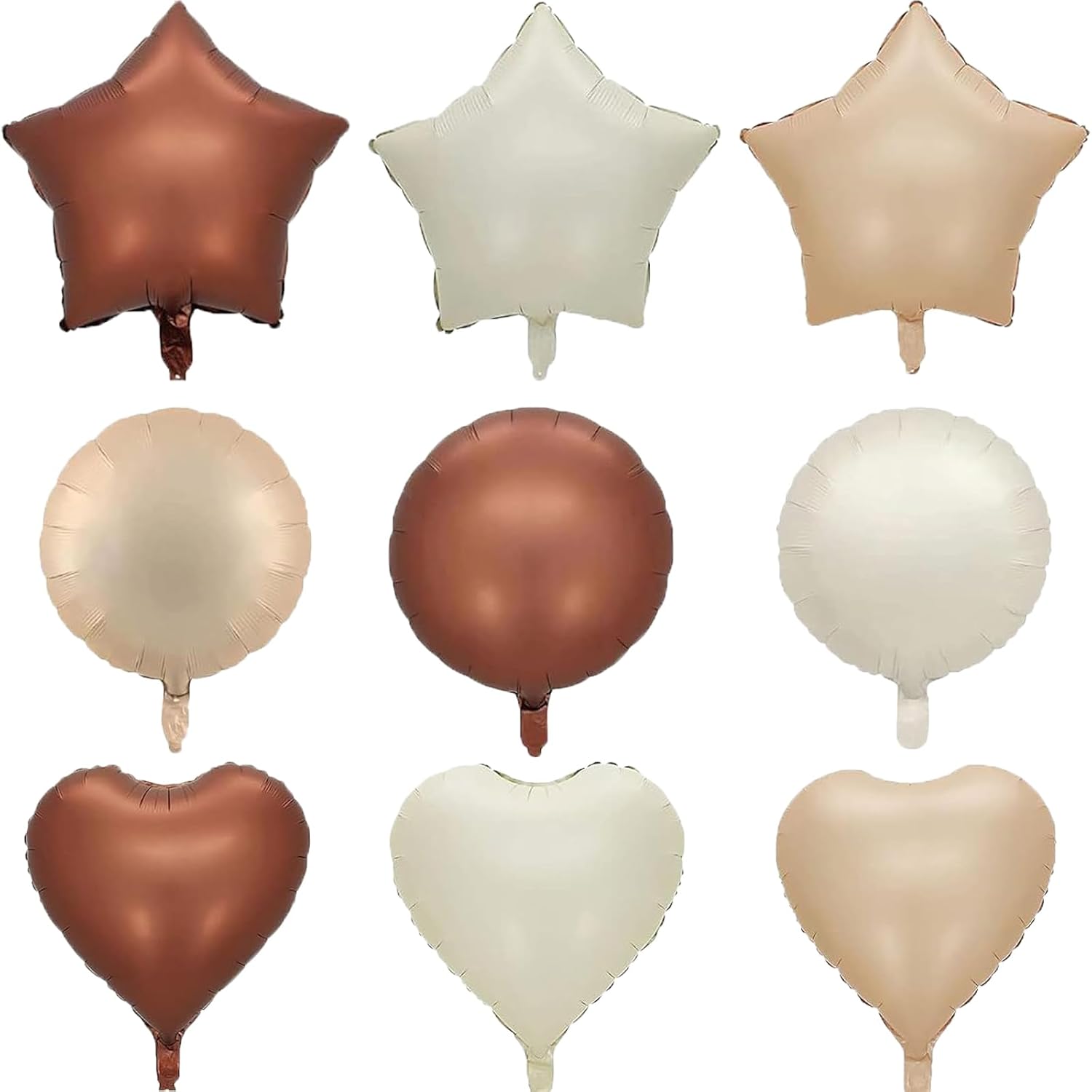 Amazon.com: Boho Balloons Party Favors Caramel Coffee Brown Cream Foil ...