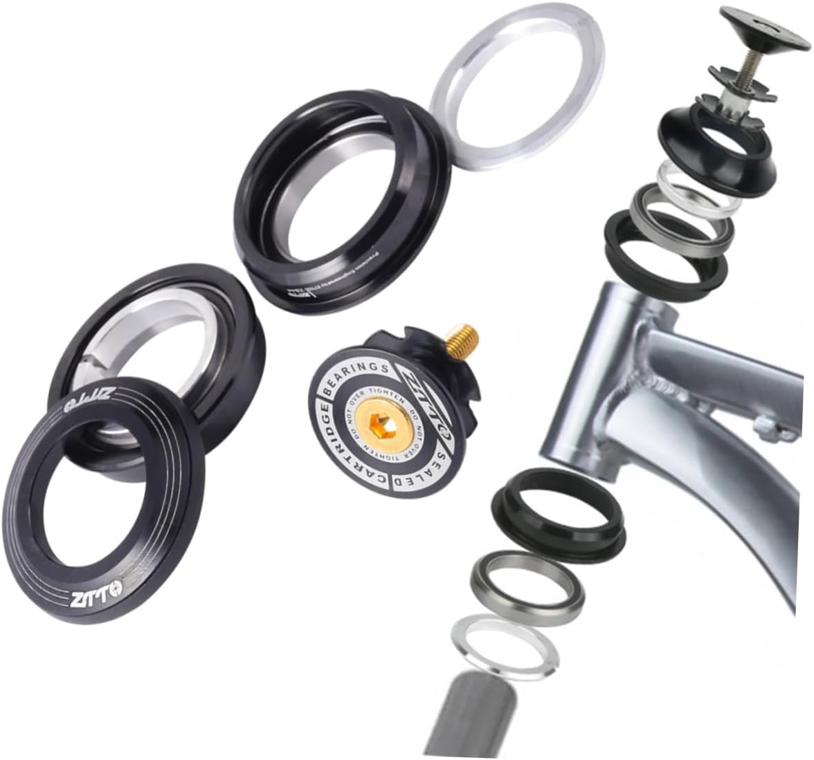 Happyyami Mtb Wheel Bearings Bearing Replacement Wheel Hub Bearing Bike ...
