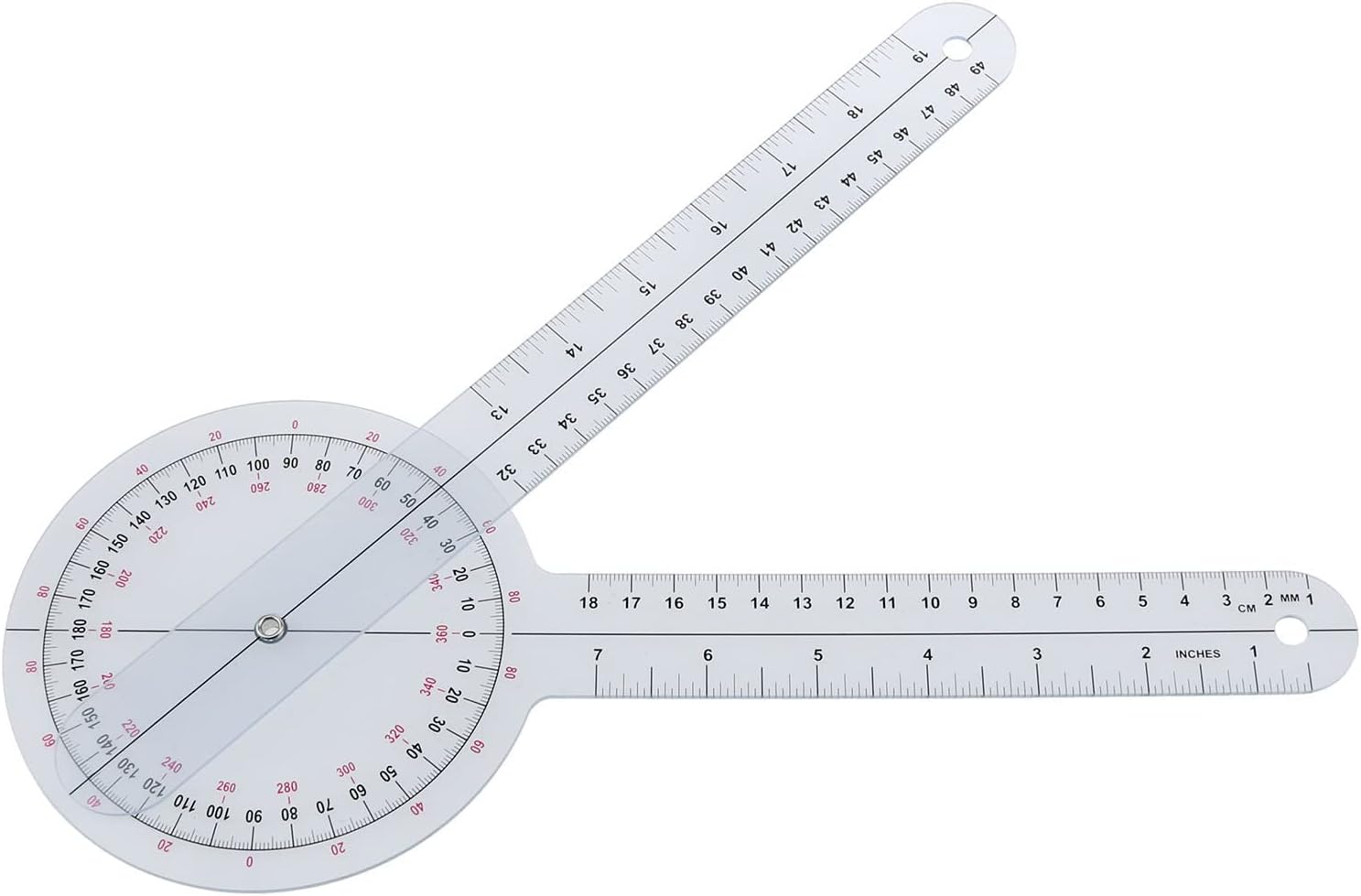 AYLIFU 12 Inch Goniometer Transparent Orthopedic Angle Protractor ...