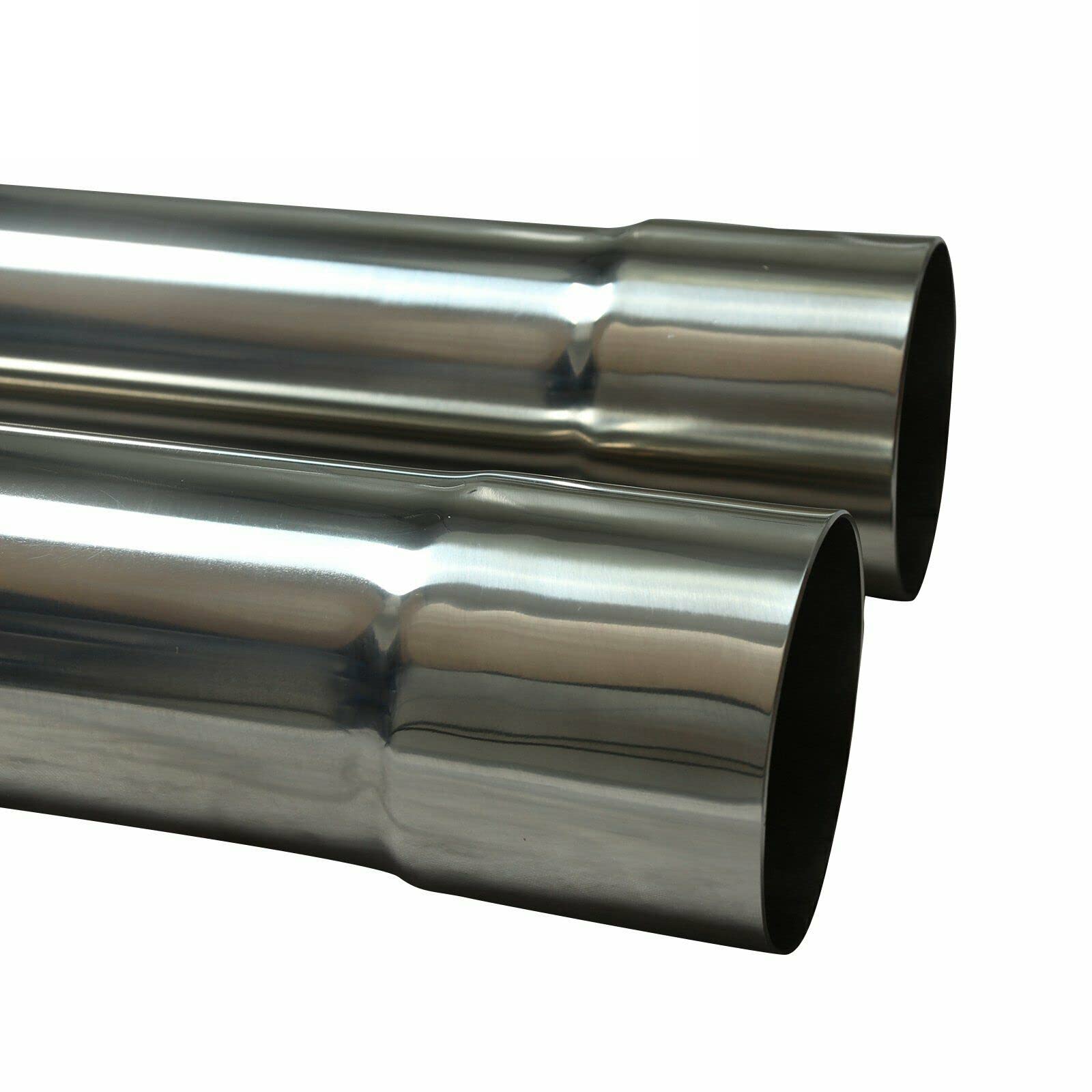 Straight Exhaust Pipe Tube With Bead Roll DIY Custom Car Modified ...