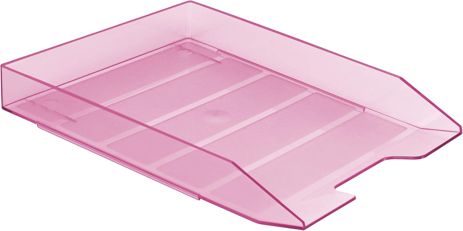 Amazon.com: Acrimet Stackable Letter Tray Front Load, Plastic, Desktop ...