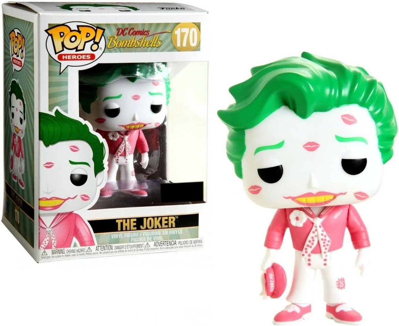 Amazon.com: Funko POP! Heroes: DC Bombshells - The Joker [Pink Shirt ...
