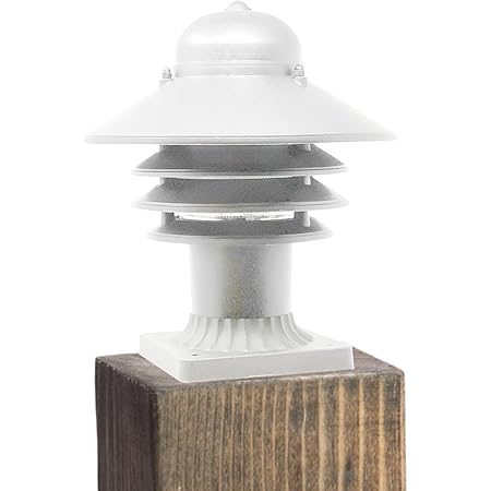 KastLite White Nautical Post Walkway Lamp with Pier Mounting Base | 10 ...