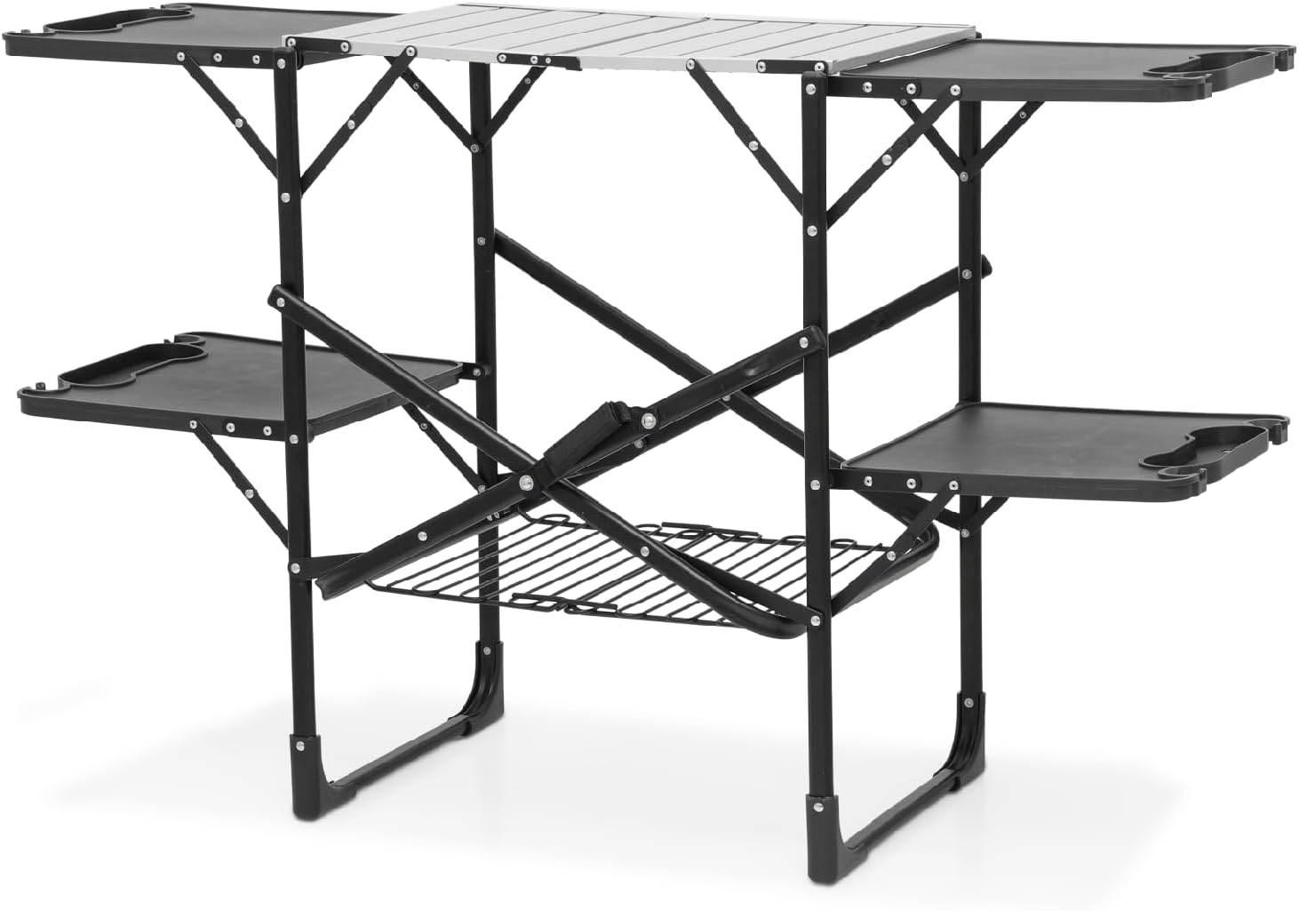 Amazon.com: Athena Collection Folding Kitchen Table Camping Cook ...