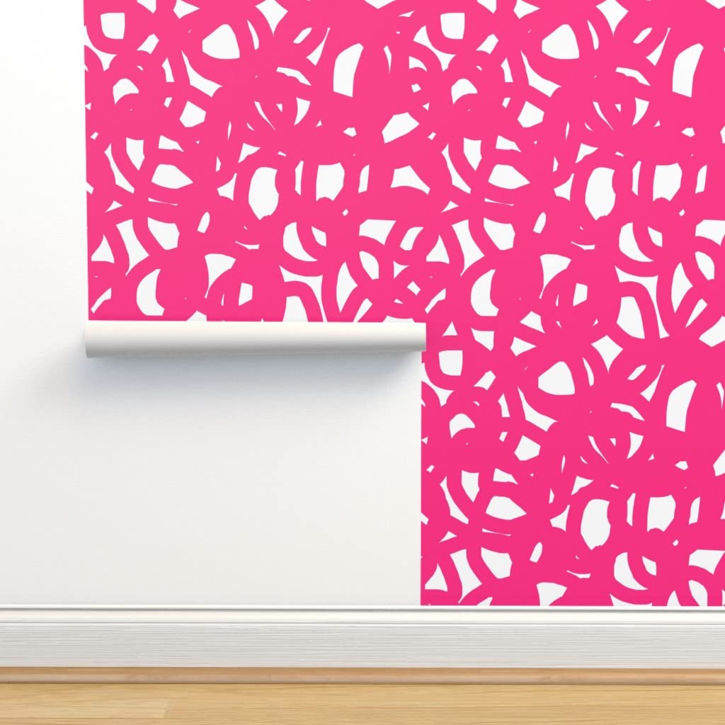 Hot Pink Pattern Wallpaper