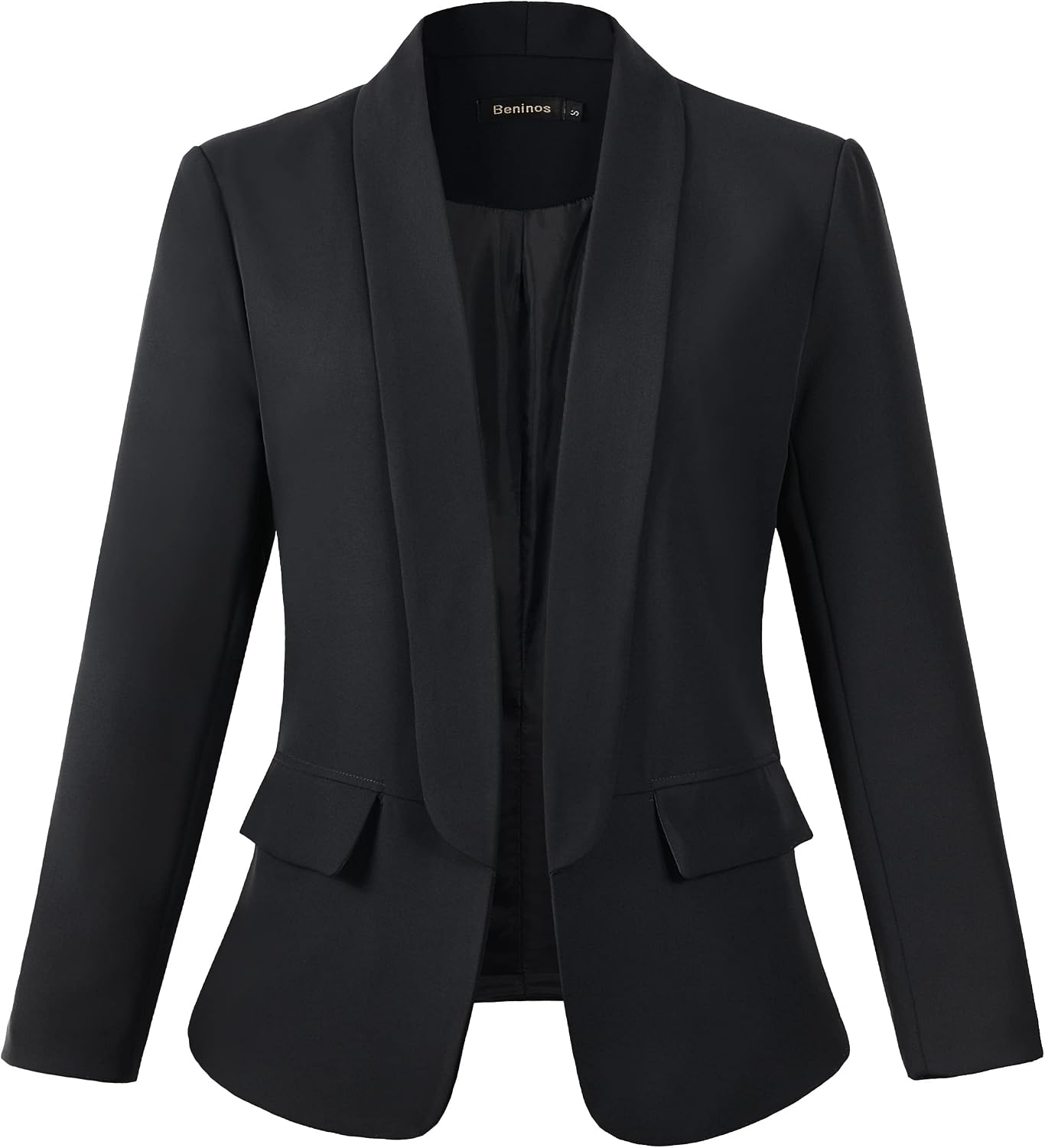 Beninos Womens Casual Long Sleeve Blazer Jackets with No Button at ...