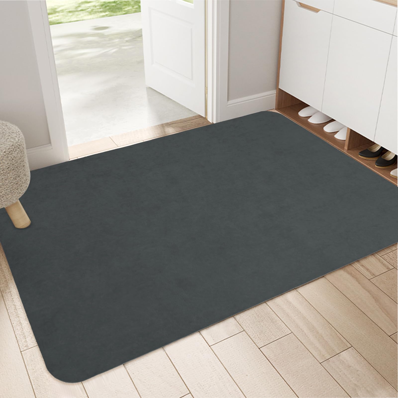 Ultra Thin Door Mat Indoor 32" x 48" Non Slip Absorbent Resist Dirt ...