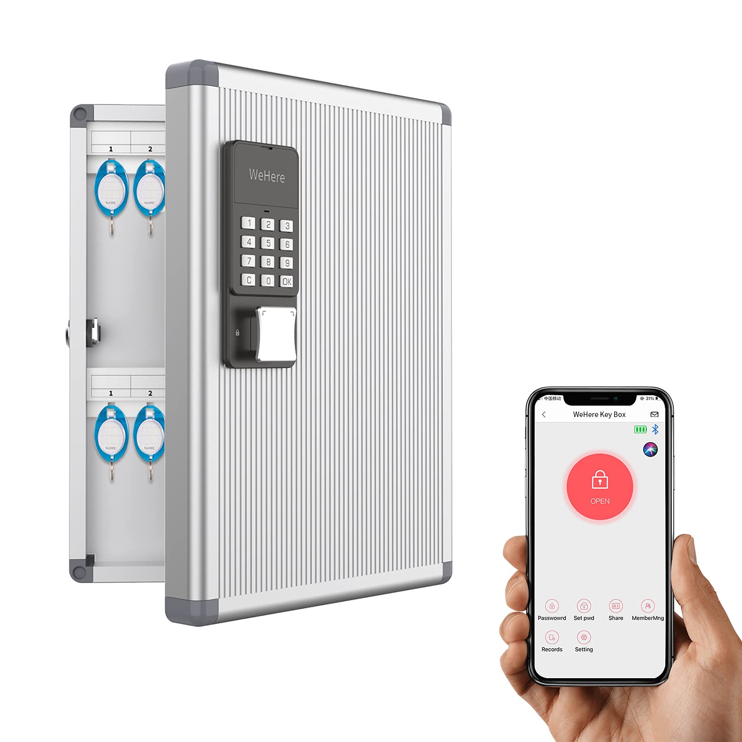 Buy WeHere Key Box with Banking One-Time Password Technology,Key Box ...