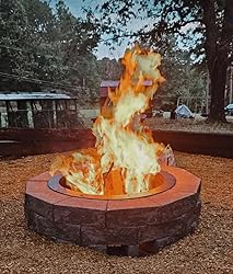 Amazon.com: Pleasant Hearth OFW419F0R 28" Round Solid Steel Fire Ring ...