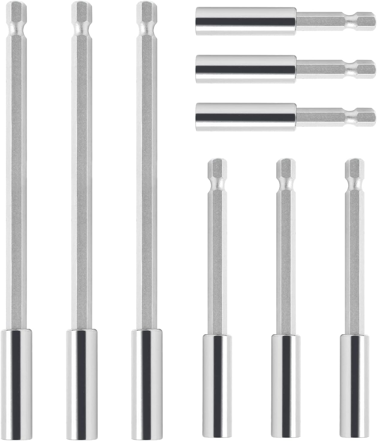 Unlorspy 9 Pieces Magnetic Drill Bit Holder Extender, 1/4" Hex ...