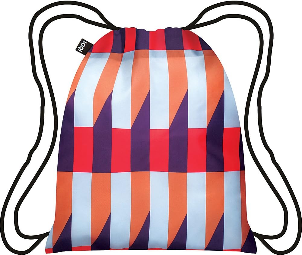 Amazon.com: LOQI Geometric Stripes Backpack, Multicolor: Home & Kitchen
