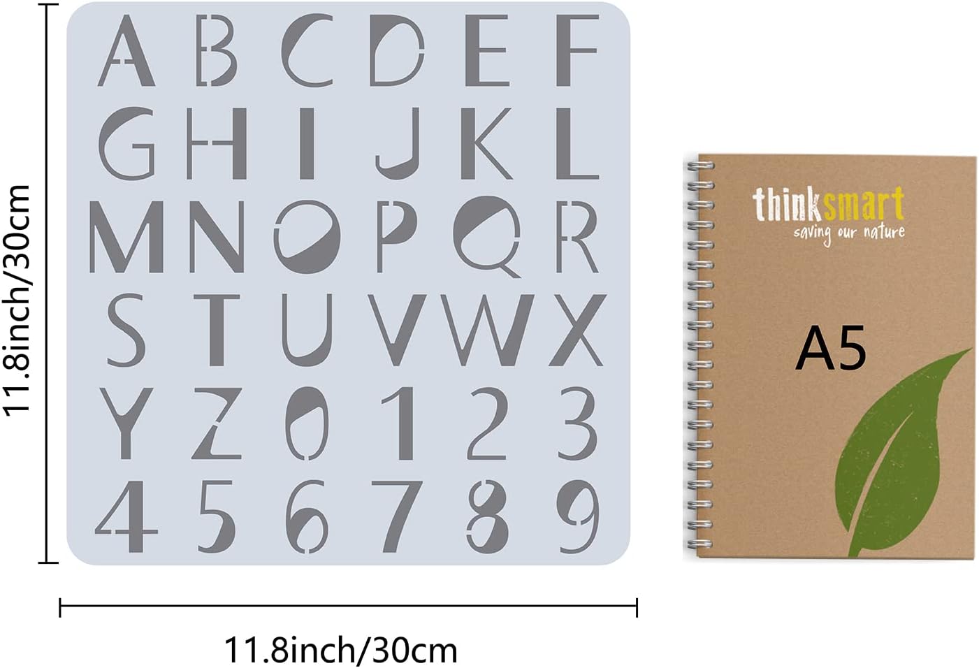 GORGECRAFT Gothic Font Lettering Stencil 12×12 Inch Reusable Old ...