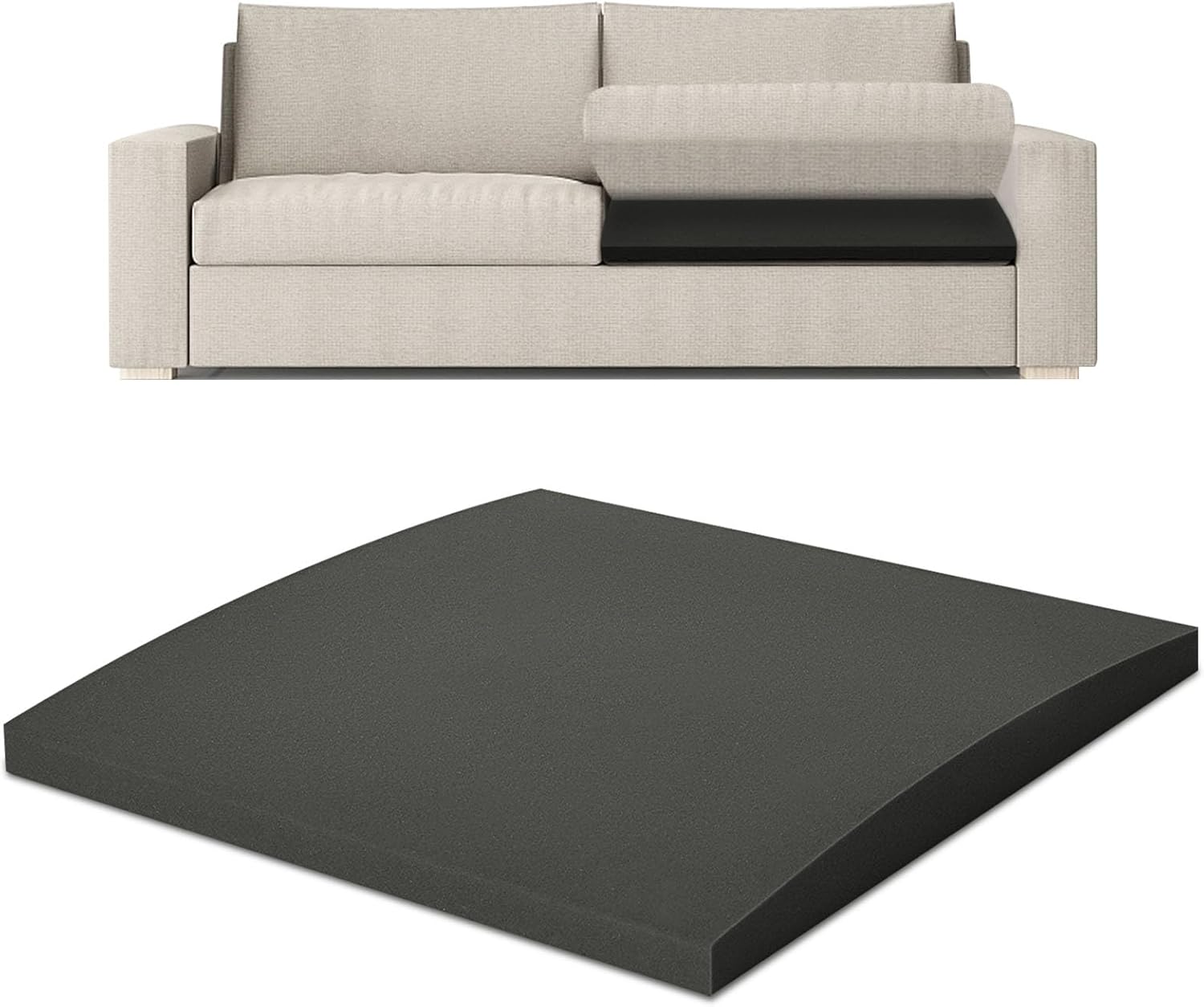 TANYOO Sofa Cushion Support for Sagging Seat Curve Furniture Seat Under Cushion Sag Repair ...