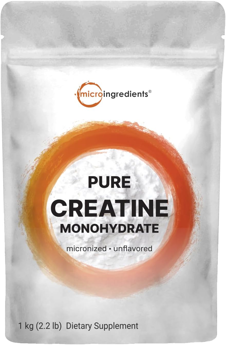 Amazon.com: Creatine Monohydrate (2 lbs) 200 Mesh Pure Micronized ...