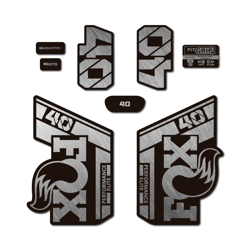 Fox 40 Performance Elite 2021 Fork Stickers Black Decal Fox 40 ...