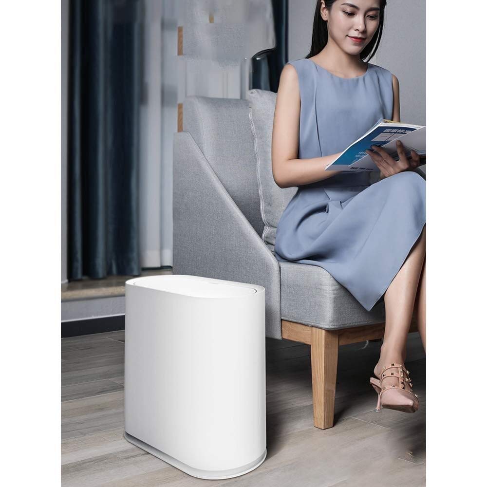 Amazon.com: Mini trash can Household sorting trash can, roller moving ...