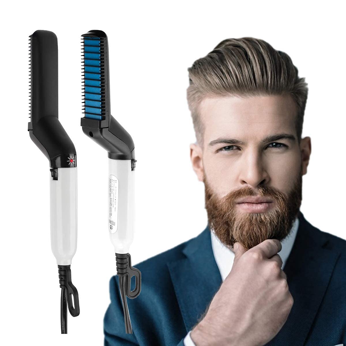 DREAMSKART Electric Beard Straightener Multi Functional Massage Quick ...
