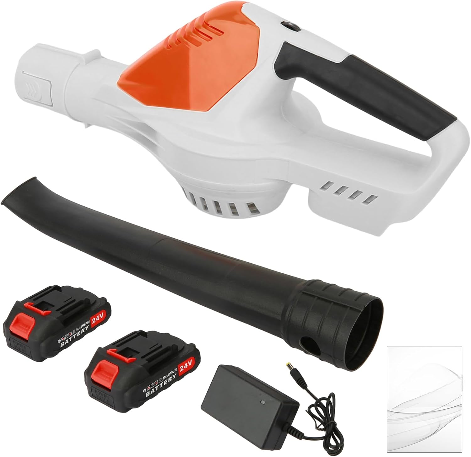 Amazon.com: Cordless Leaf Blower,24V Battery Powered Handheld Leaf ...