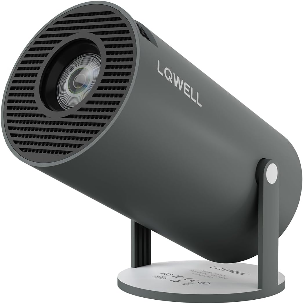 LQWELL® Beamer, Mini Projektor, unterstützt 5G WiFi, BT5.0 mit Android ...