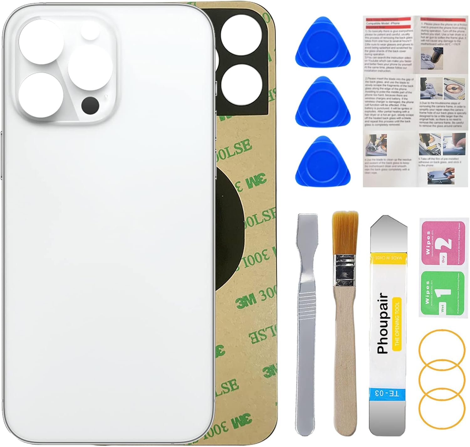 Amazon.com: Phoupair OEM Rear Back Glass Replacement for iPhone 14 Pro ...