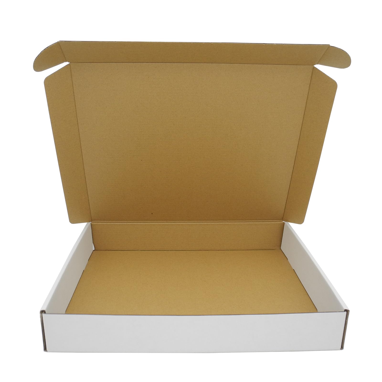 Snapklik.com : 13x11x2" Shipping Box, White Packaging Flat Mailing ...