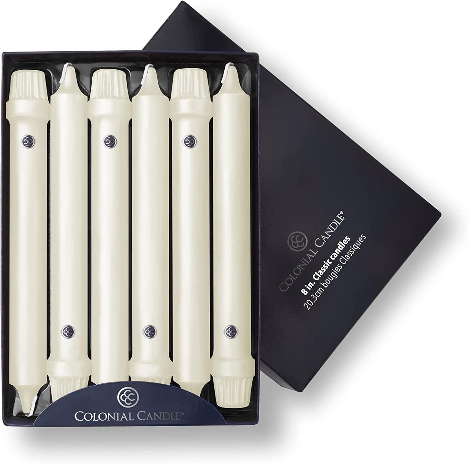 Amazon.com: Colonial Candle Unscented Taper Candle, Classic Collection ...