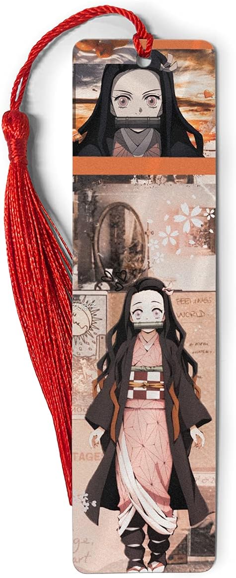 Amazon.com: Demon Metal Bookmark Slayer Anime Kawaii Kamado Tanjirou ...