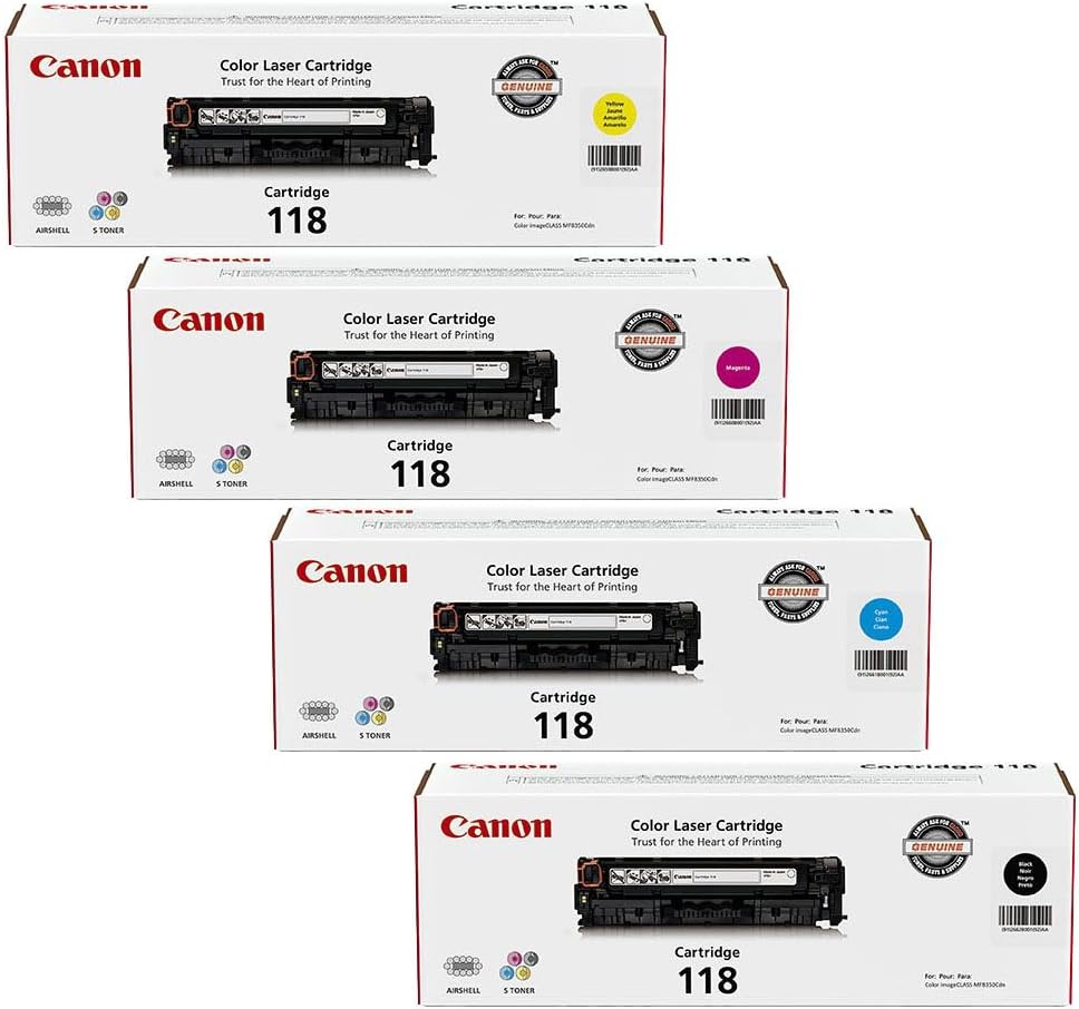 Canon Lot de 4 toners authentiques pour imprimantes laser Canon Color ...