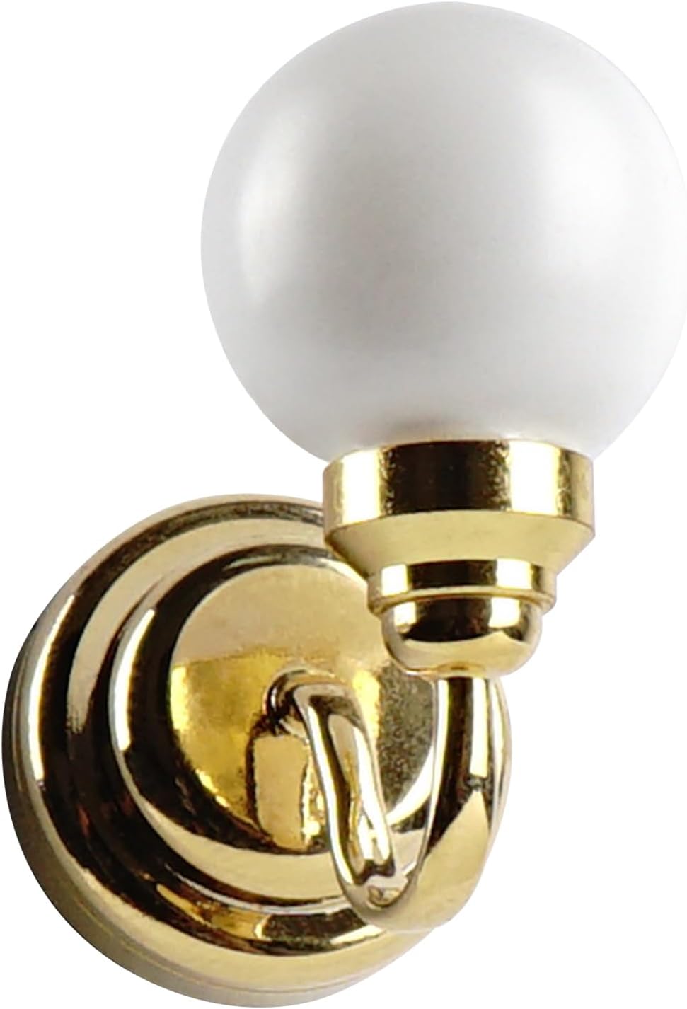 Amazon.com: 1:12 Scale Dollhouse Miniature Golden Glass Ball Wall Lamp ...