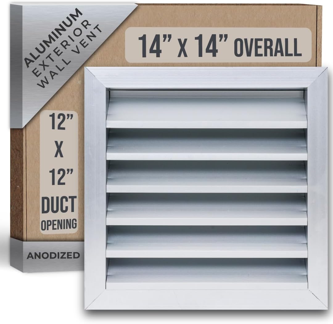 Alcoa Home Exteriors SQGV1414 PW 14'' x 14'' Square Gable Vent - Amazon.com