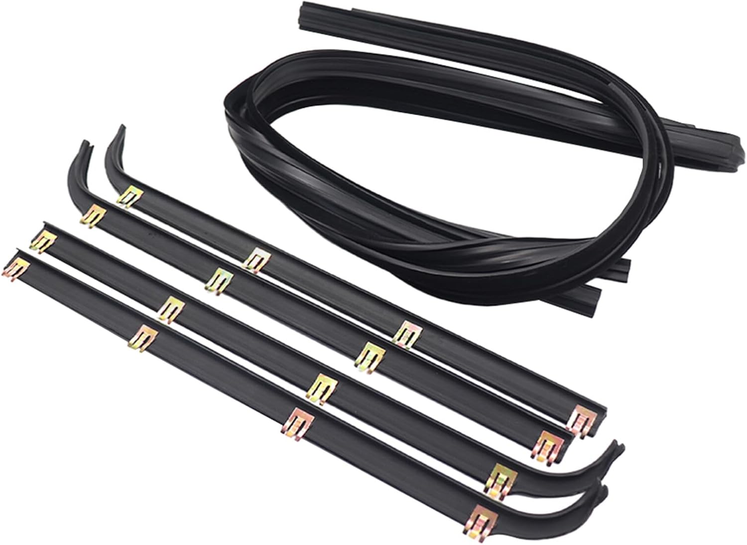 Amazon.com: labwork Black Window Sweep Run Channel Weatherstrip Set ...