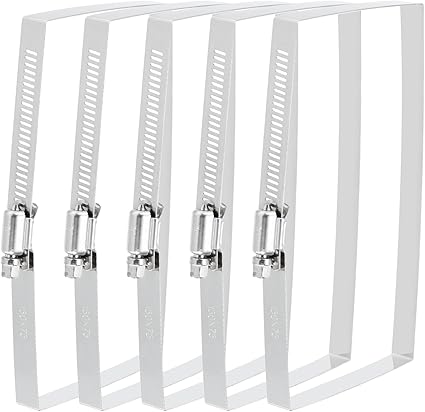 Amazon.com: uxcell Rectangular Hose Clamps, 6" x 3" 304 Stainless Steel ...
