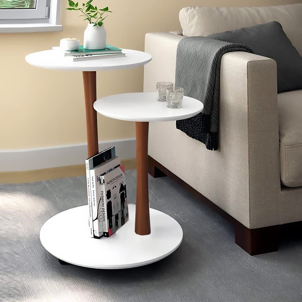 Dime Store Modern Double Top Round Coffee Table/Side Table/Center Table ...
