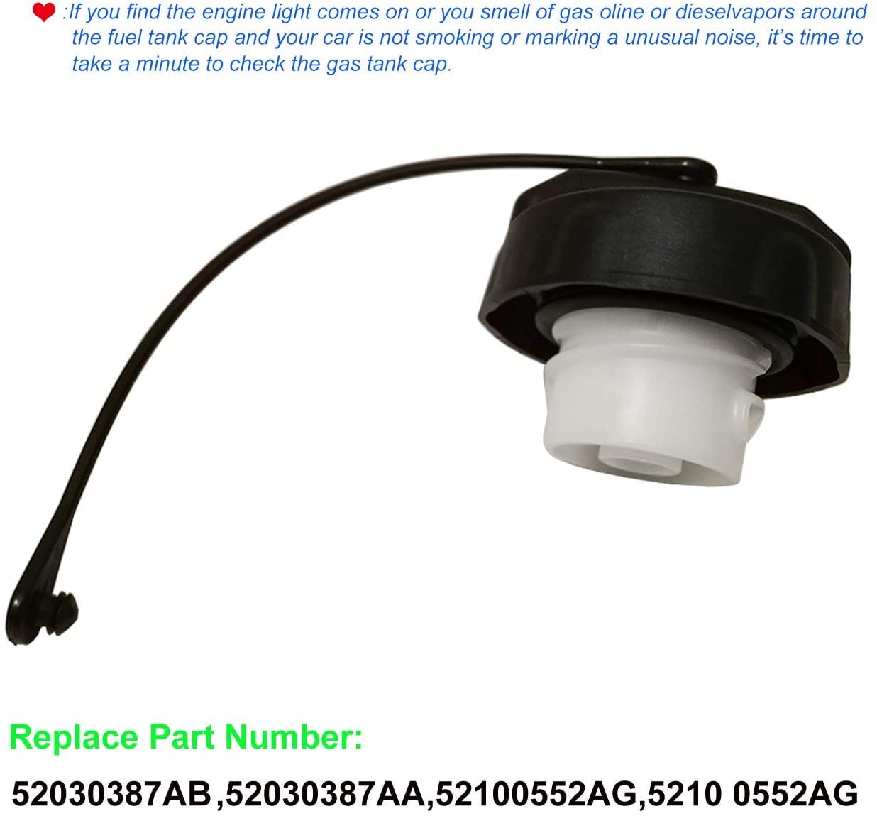 Buy Keyless Fuel Cap Keyless Petrol Cap with tether, Compatible with ...