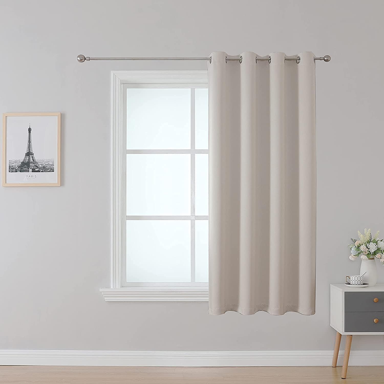 Upcortinassi Fire Retardant Curtain Flame Resistant Blackout Curtains ...